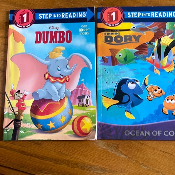 Toys | 2 Step Into Reading Books Level 1 Finding Dory And Dumbo Never Used New | Poshmark